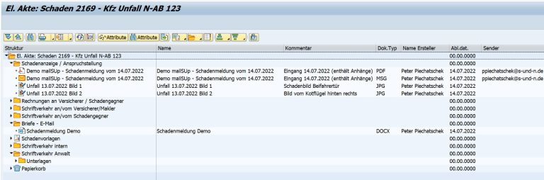 insTRA Auswertungen, Statistiken & elektronische Akte